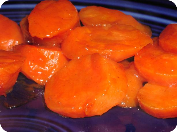 Saucy Spiced Carrots (KitchenPC)