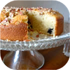 Dried Cherry Cake (KitchenPC)