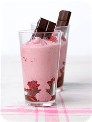 Very Raspberry Frappes (KitchenPC)